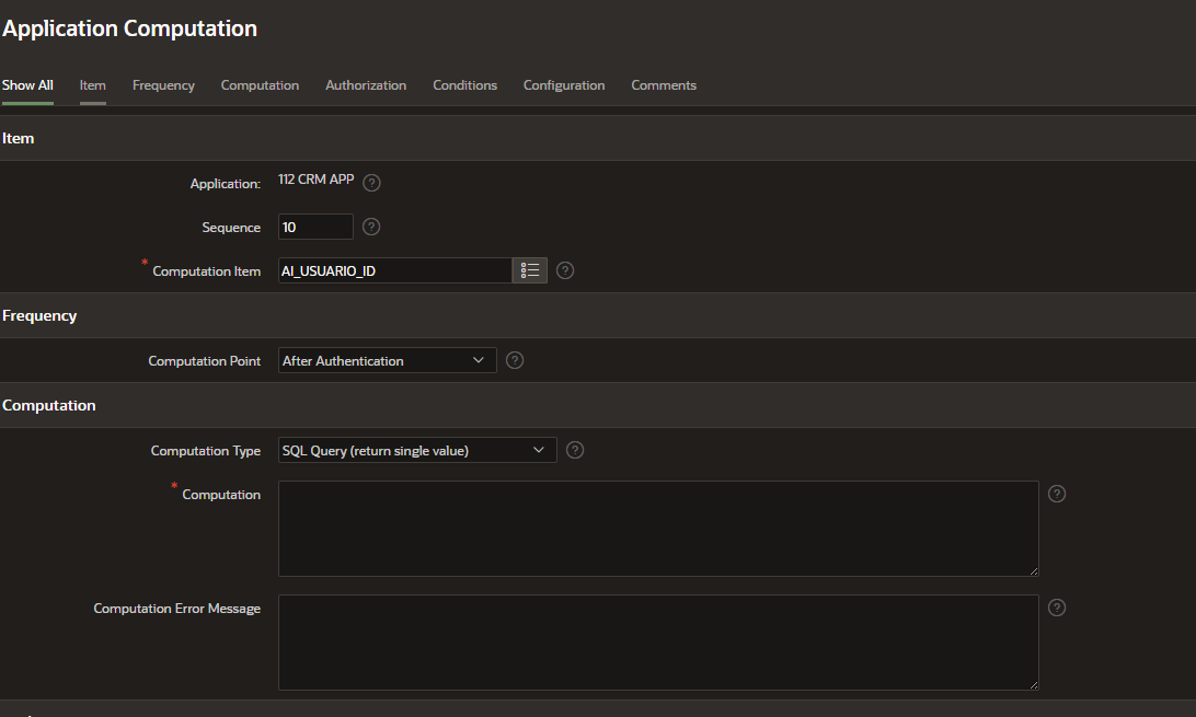 FR-3810: Improve/update application computations input area - Oracle APEX Ideas