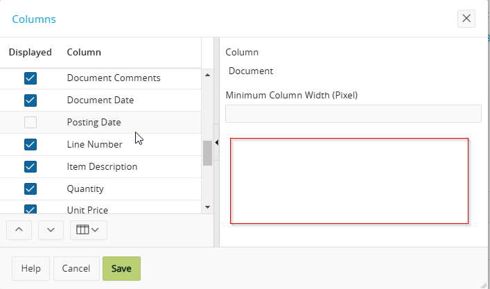 FR-4284: Show the Grid Column Help Text property in the Columns view at run time - Oracle APEX Ideas