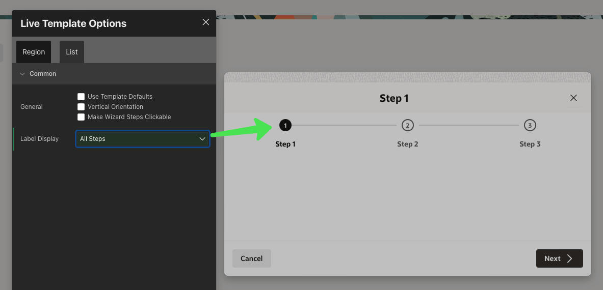FR-3927: Fix the Wizard Progress template - Oracle APEX Ideas